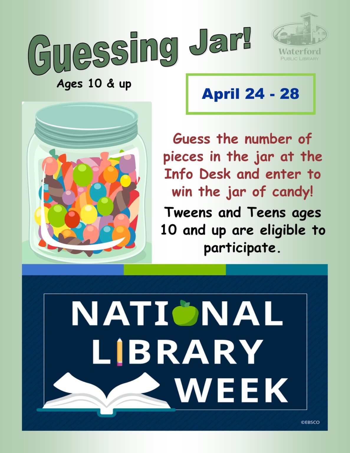 Guessing Jar for National Library Week