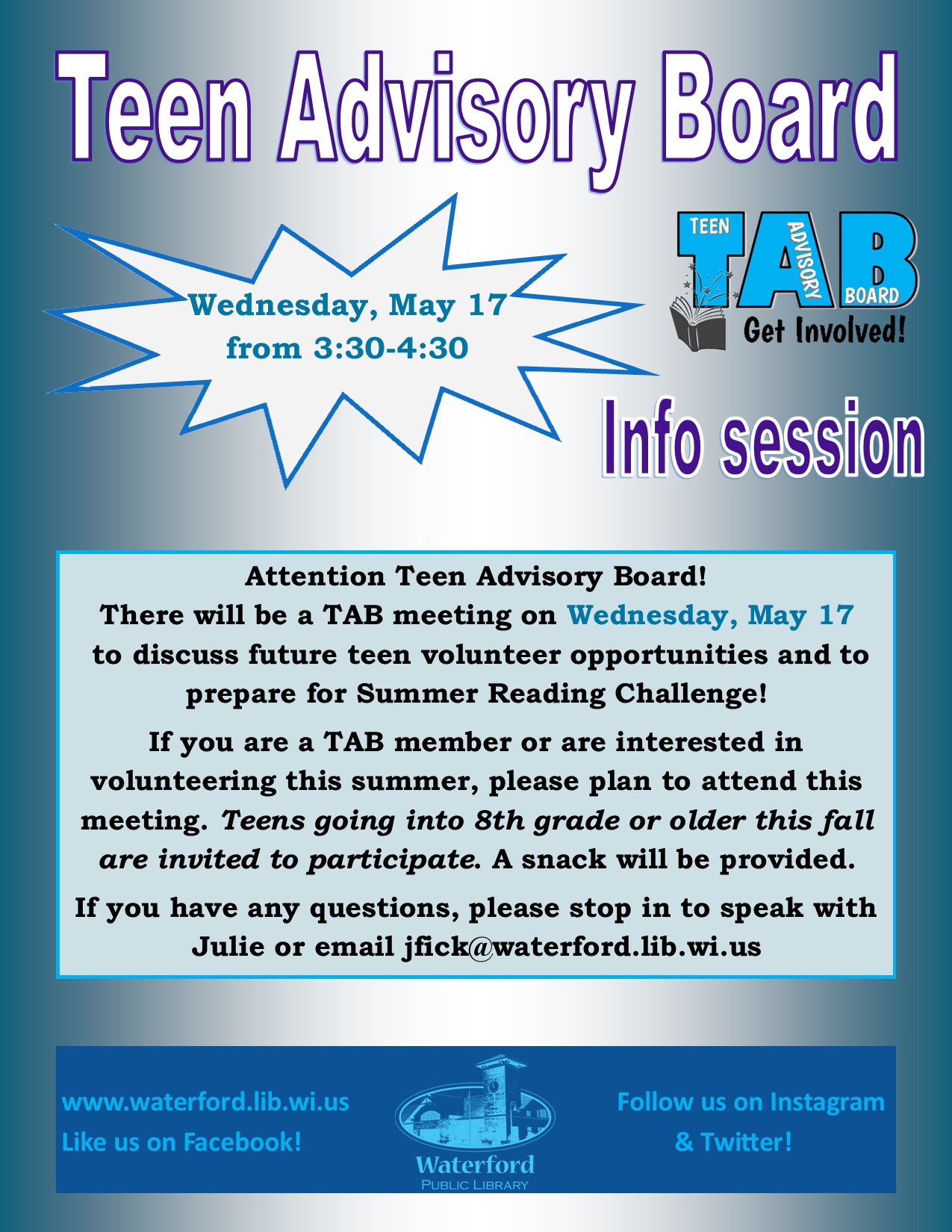 Teen Advisory Board Information Session