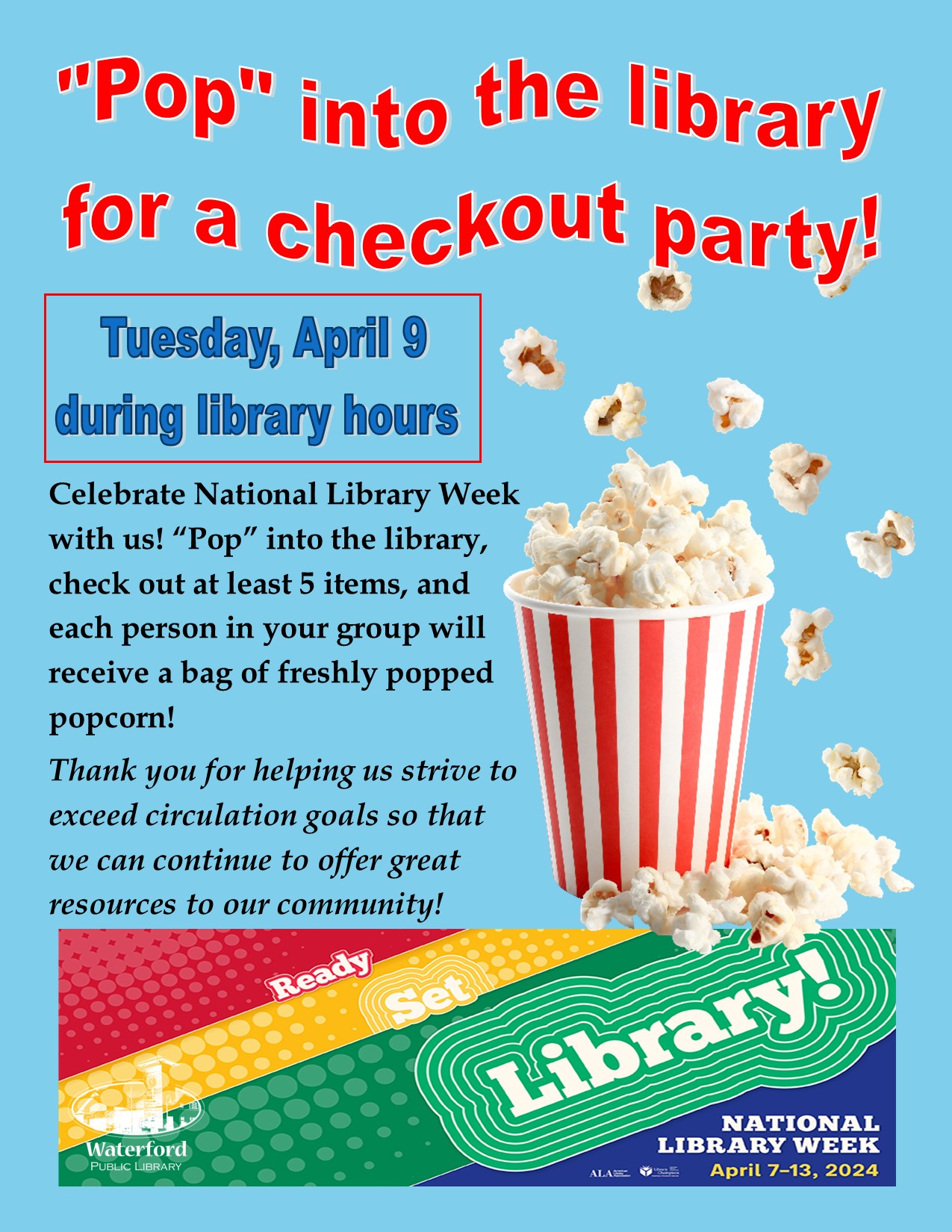 National Library Week Checkout Party!