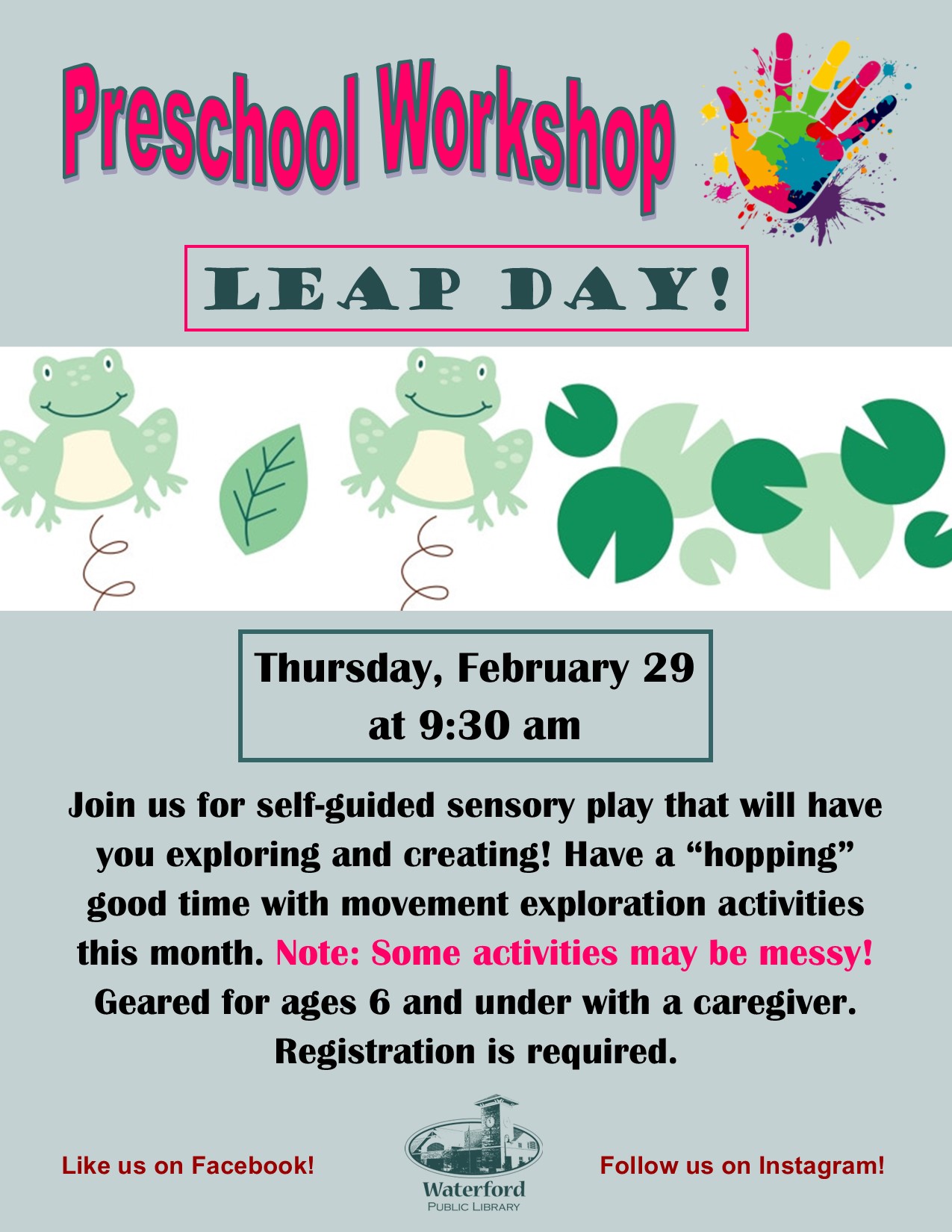 Preschool Workshop: Leap Day!