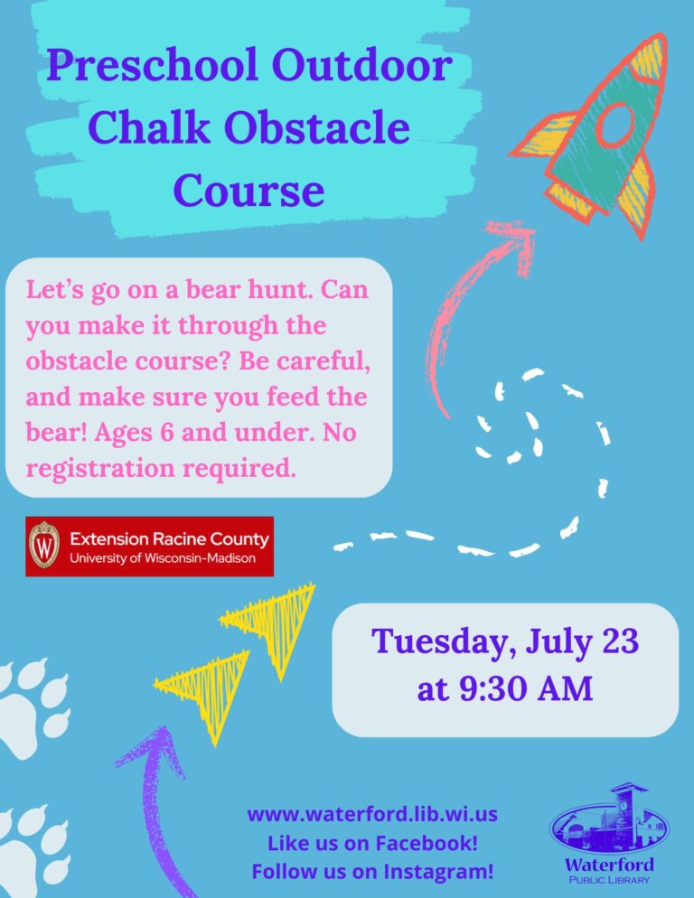 Preschool Outdoor Chalk Obstacle Course