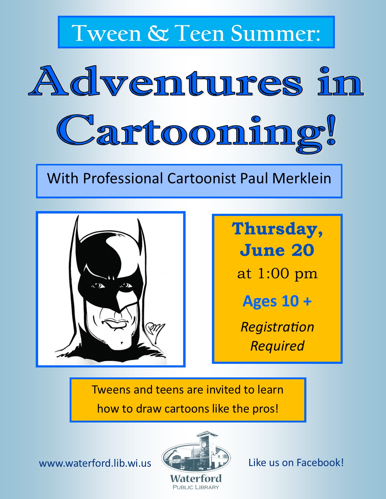 Tween & Teen: Adventures in Cartooning