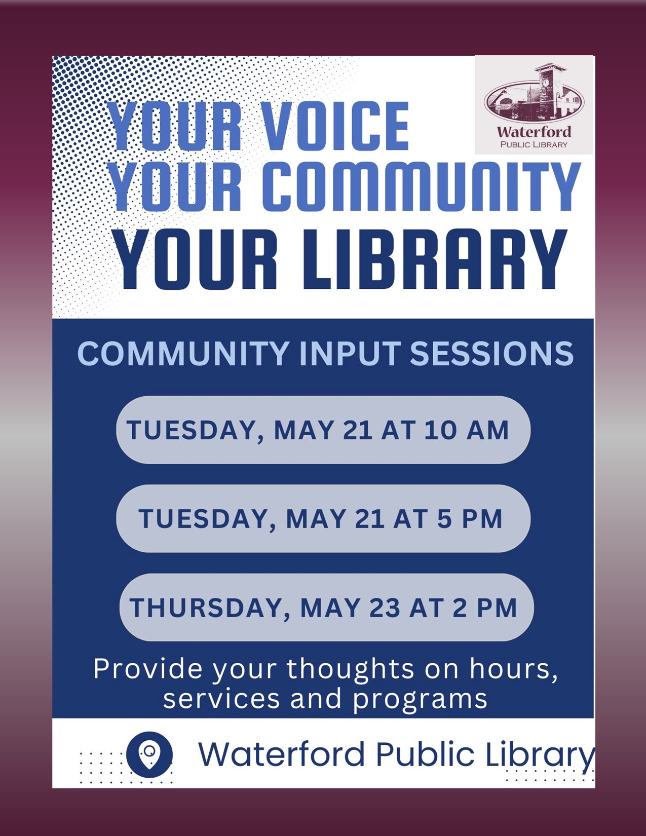 Community Input Sessions: Shape Our Future!
