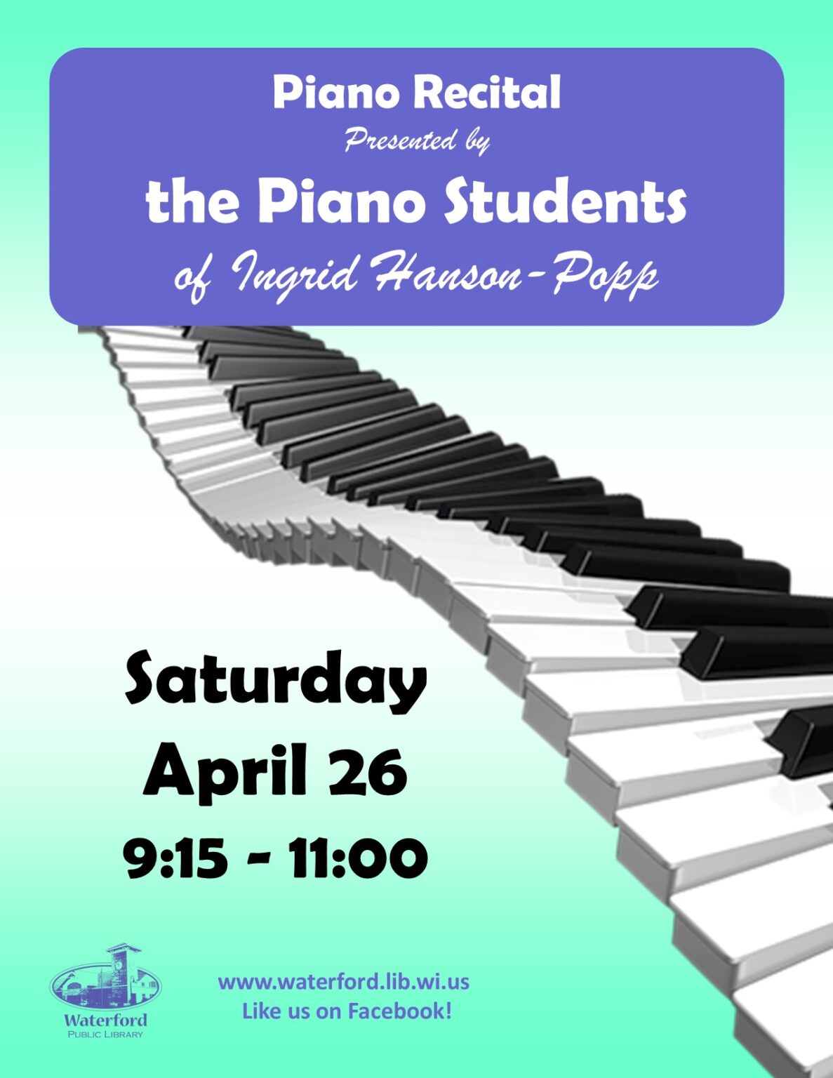 Piano Recital by students of Ingrid Hanson-Popp