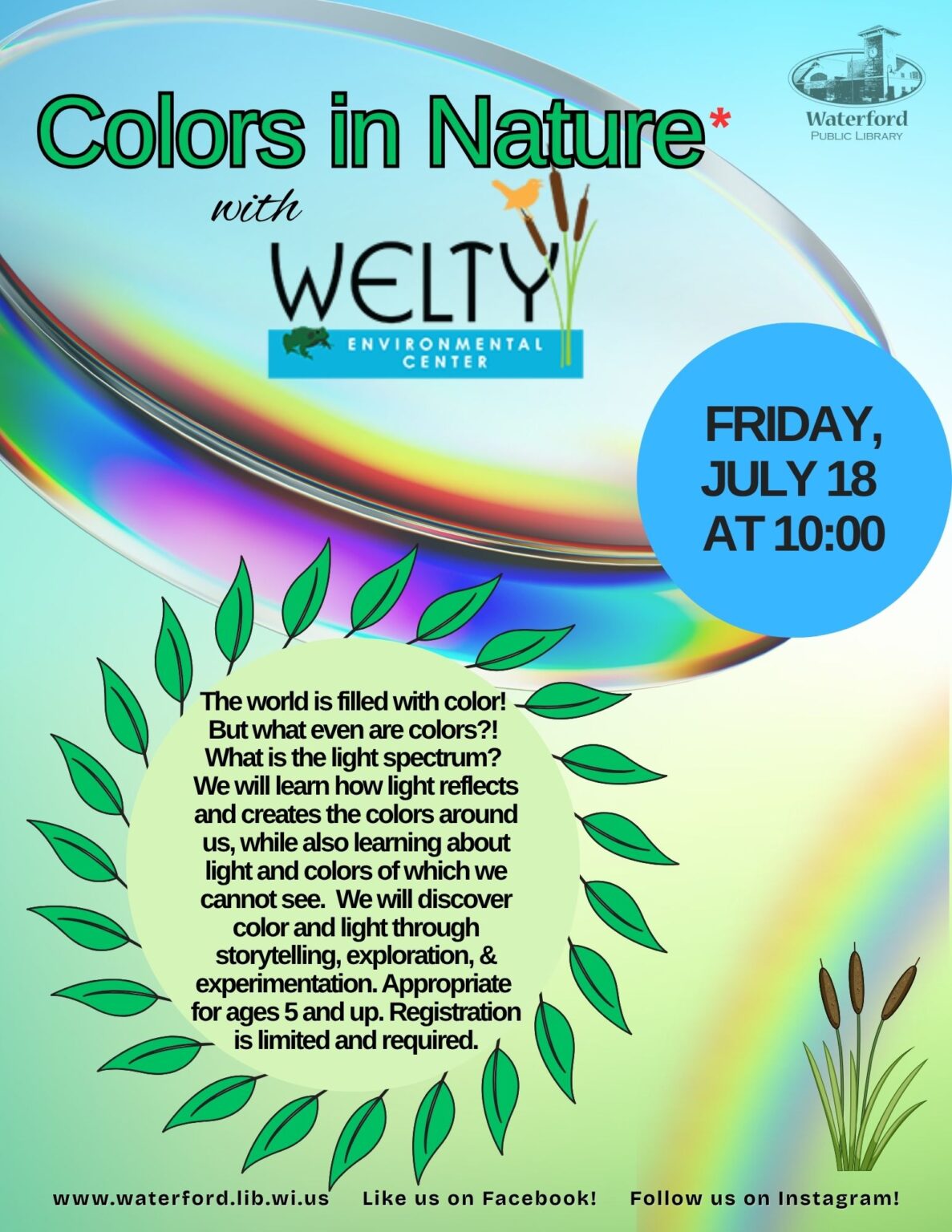 Colors in Nature w/ Welty Environmental Center*