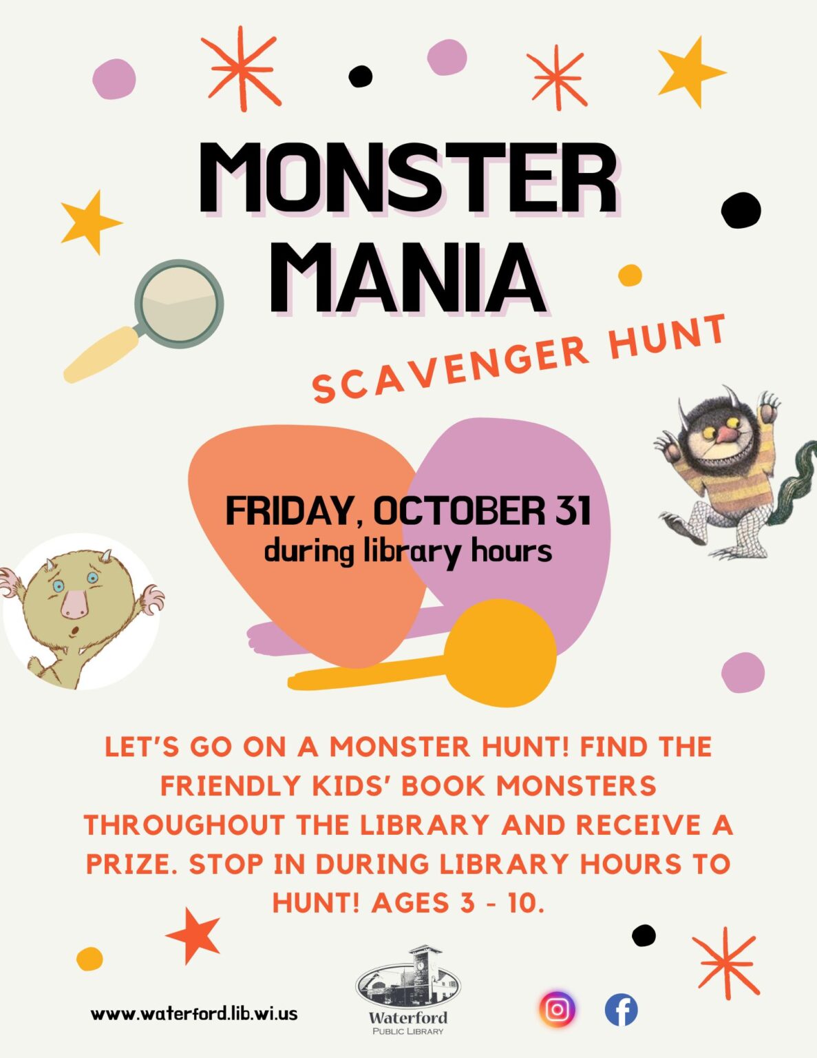 Monster Mania Scavenger Hunt